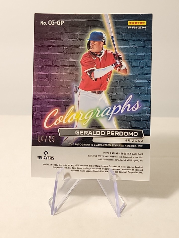 2022 Panini Chronicles Spectra Colorgraphs Geraldo Perdomo #CG-GP Auto ...