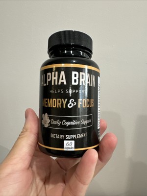 NEW -- Alpha Brain Memory And Focus 60 Count NEW (three available) exp ...