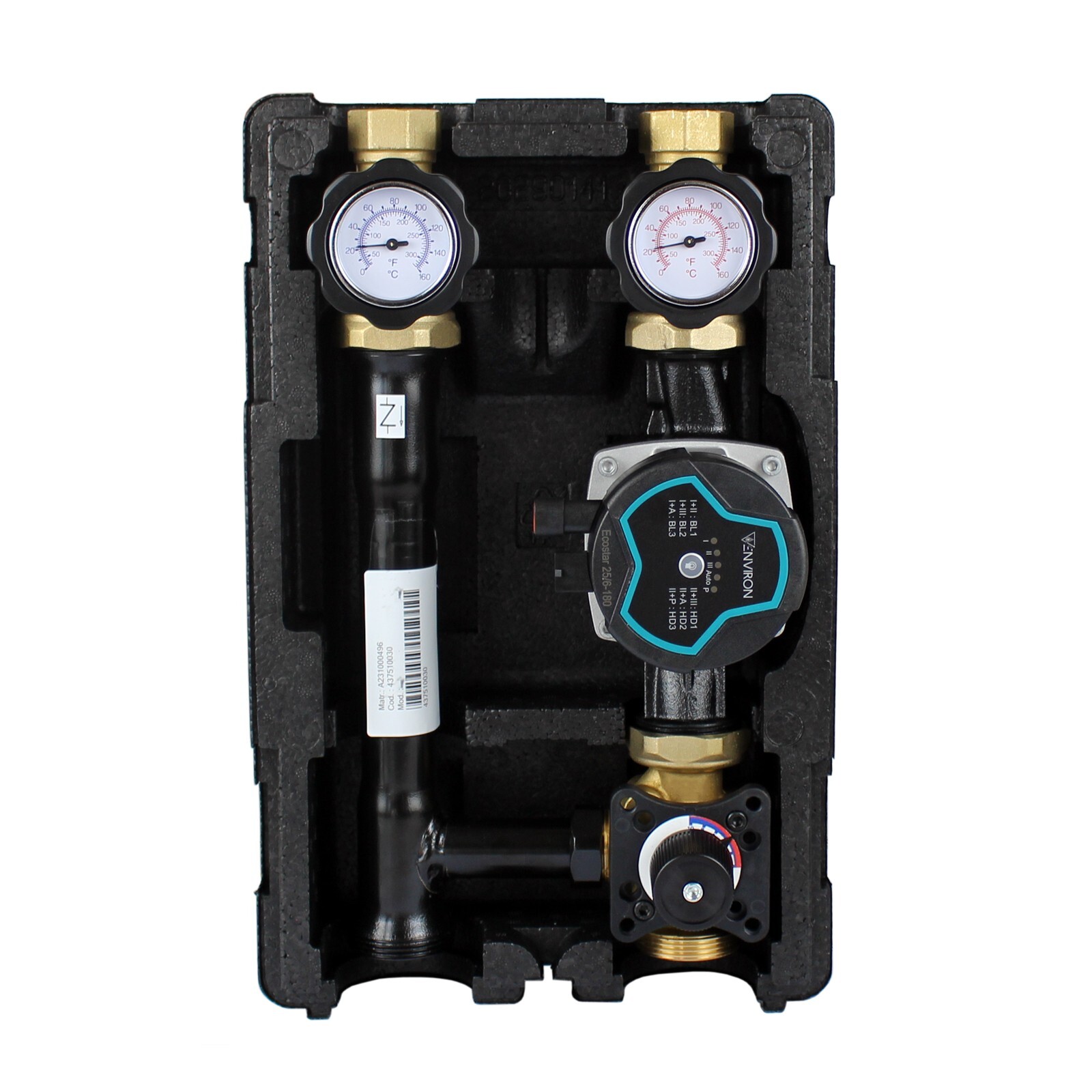 Pumpengruppe mit 3 Wege Mischer Pumpenstation DN25 Heizkreis Mischer ...