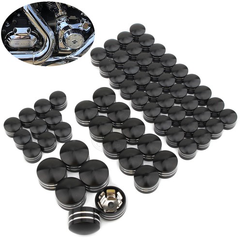 CNC Engine Screw Bolt Topper Caps Cover 62pcs For Harley M8 Touring ...