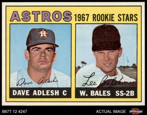 1967 Topps #51 Dave Adlesh / Wes Bales Astros RCs RC 8 - NM/MT | eBay