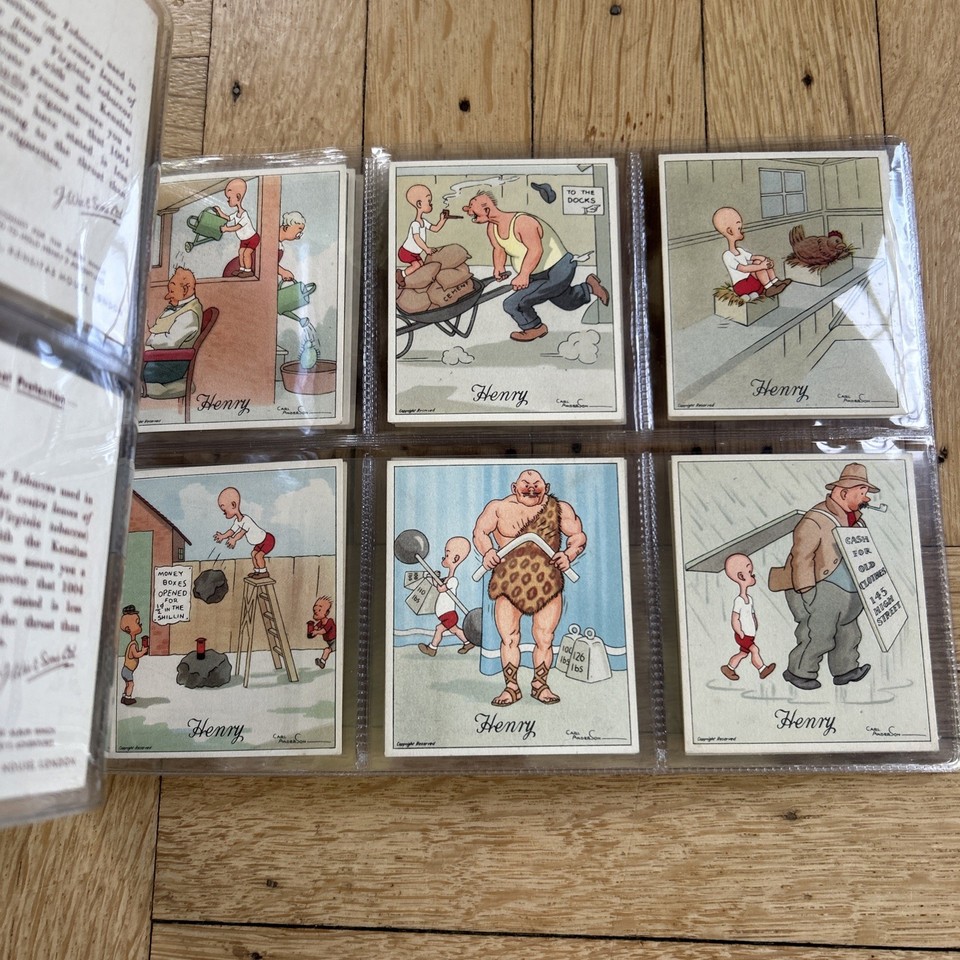 1935 J. Wix Henry's Adventures Cigarette 1-50 COMPLETE Set 3rd Series ...