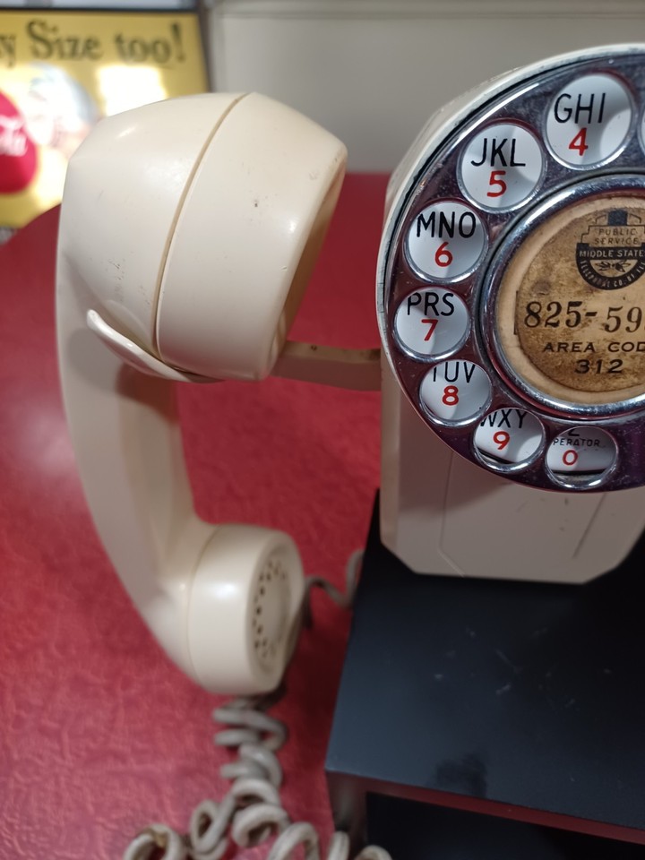 Rare True VTG Mid-century Automatic Electric Space Saver Telephone Art ...