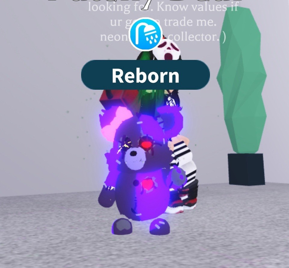 Neon Patchy Bear Halloween 2025 -NEW- Adopt from me today! READ ...