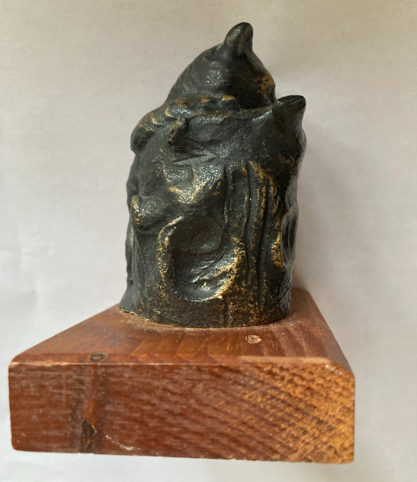 Vintage * Travel Souvenir * 1000 Islands, CANADA * Black BEAR on Wood ...