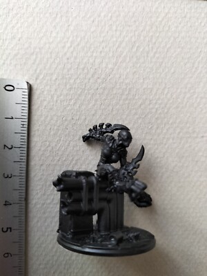GREY ALIEN ASSASSIN/MINIATURE/BLACK UNDERCOATED/CHRONICLE X/ARCHON M299 ...