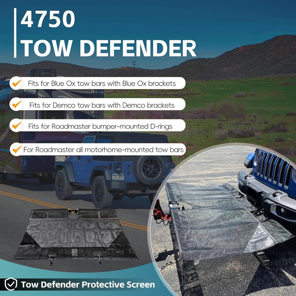 4750 Tow Defender Rock Shield for Blue Ox Tow Bars with Brackets for ...