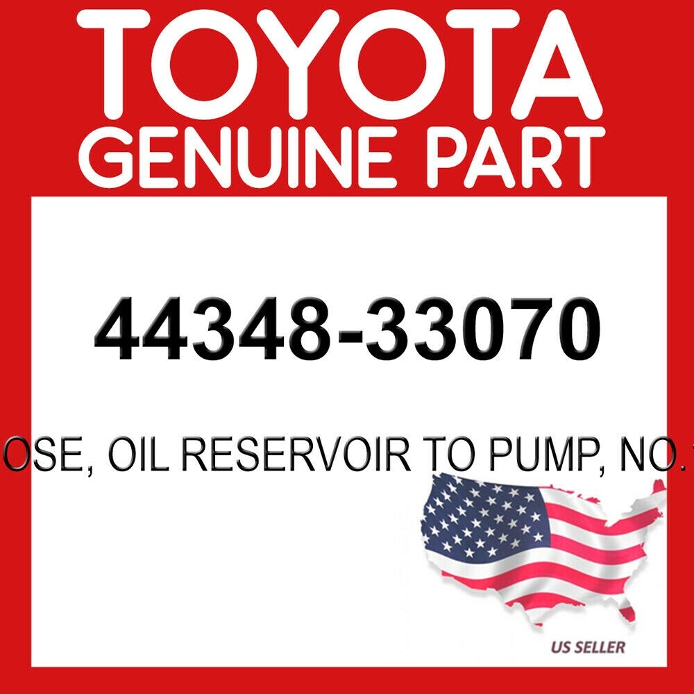 Toyota Genuine 44348-33070 Hose Oil Reservoir To Pump No.1 OEM | eBay