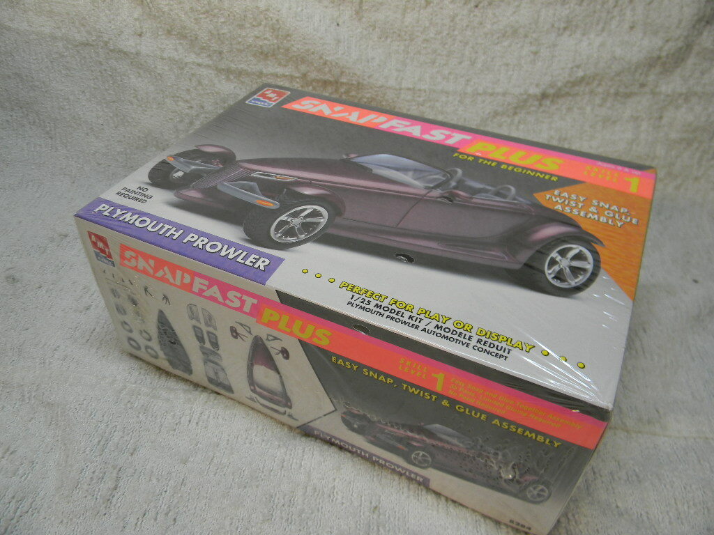 1/25 1992 VINTAGE AMT PLYMOUTH PROWLER CONCEPT PLUM MODEL KIT-SEALED ...