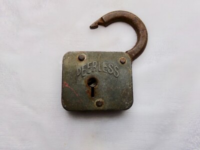 Vintage Black Peerless Padlock. No key. | eBay