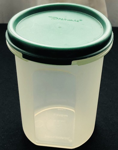 Vintage Tupperware #1606 Modular Mate Round With Green Lid 1607 Good ...