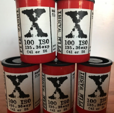 Film Washi X 35mm 100 Color Maskless Film can process C41 or E6 BRAND ...
