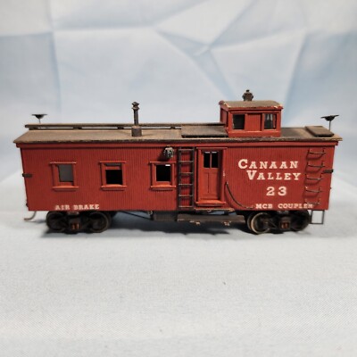 Canaan Valley #23 Caboose HO Model Train Car Kadee Coupler Vintage | eBay