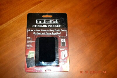 NEW Bindlestick Stick-On Pocket Wallet Credit Cards, ID, Cash ...