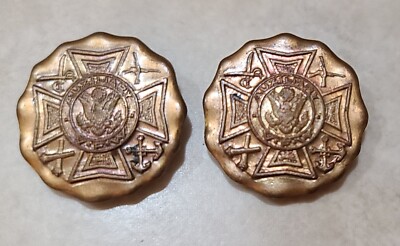 Lot Of 2 Antique VFW Auxiliary Pins Brooch Lapel Coat St Louis Button ...