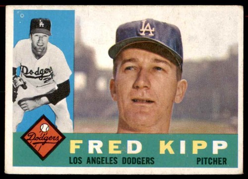 1960 Topps Fred Kipp Los Angeles Dodgers #202 | eBay