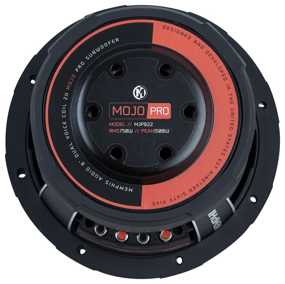 (2) Memphis Audio MOJO MJP822 8" 1500w Competition Car Subwoofers DVC 2 ...