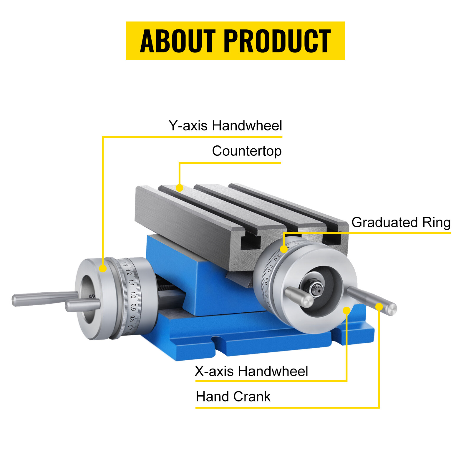 VEVOR Adjustable Milling Machine Compound Worktable Cross Slide Table 4 ...