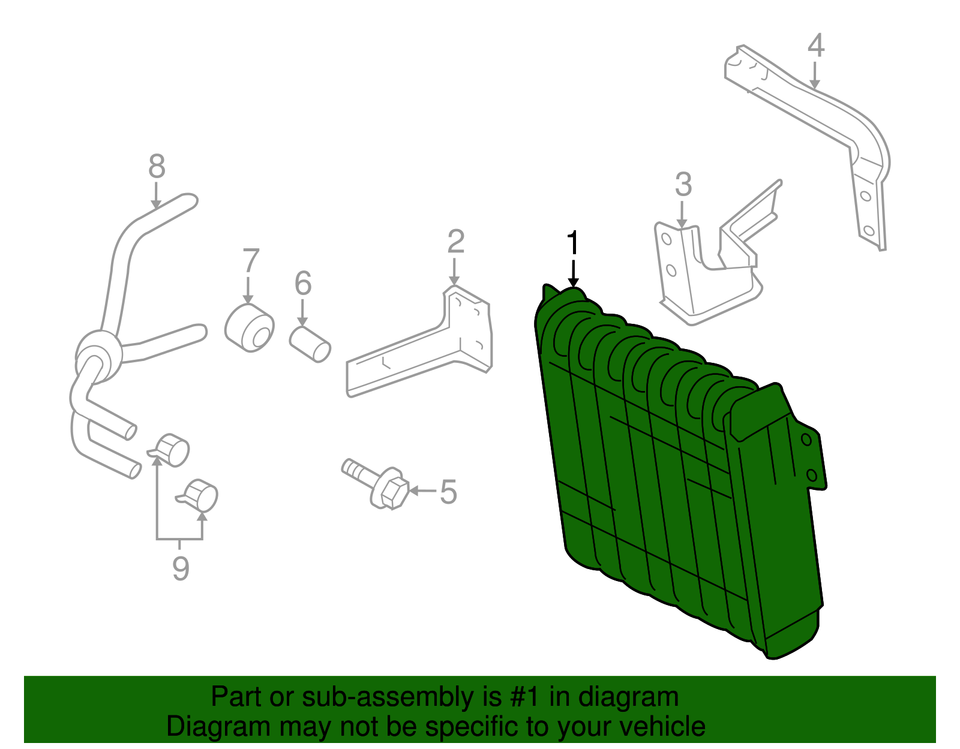 Genuine Mitsubishi Oil Cooler 2920A024 | eBay