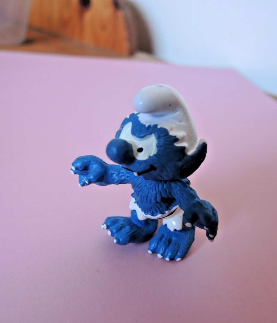 Smurf WEREWOLF halloween Figure head 2005. Vintage. Schleich | eBay UK