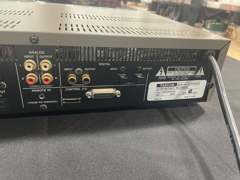 VINTAGE Tascam CD-RW5000 CD Rewritable Recorder with Manual PARTS ONLY ...