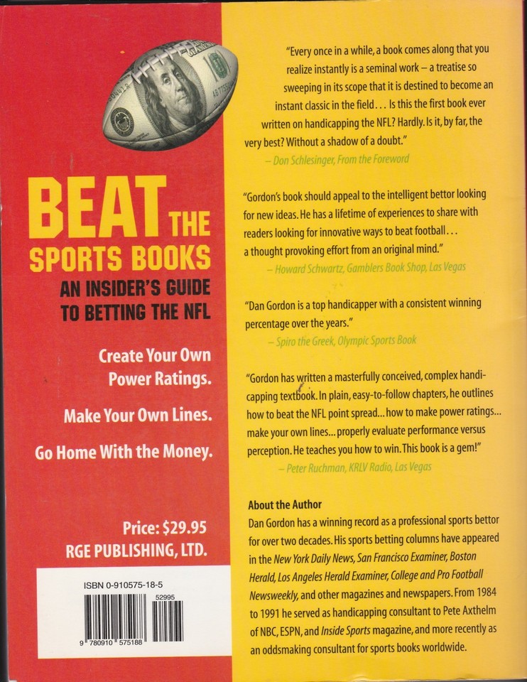 Beat the Sports Books Paperback book by Dan Gordon An Inside's Guide to ...