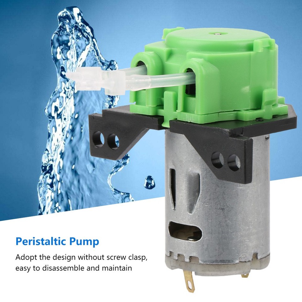 (green 12v 1*3)Dosing Pump Peristaltic Tube Head For Aquarium Lab ...