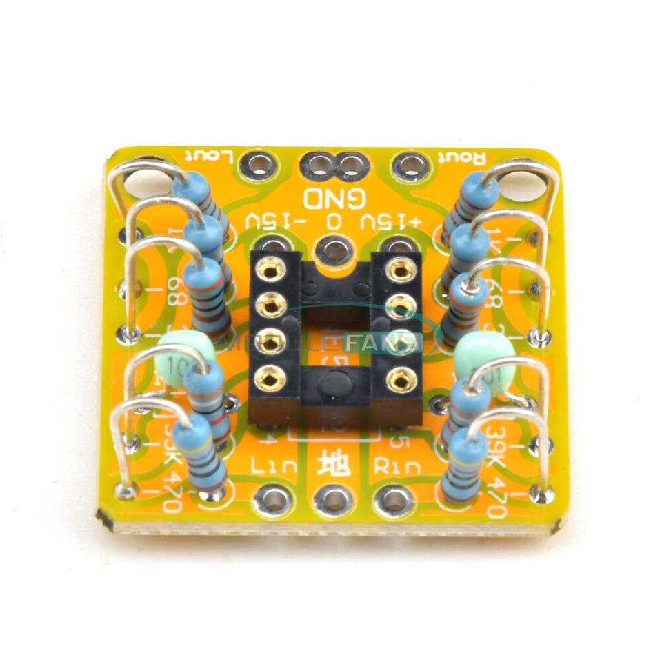 Dual OP Amp Preamp DC Amplification Empty Board for NE5532 OPA2134 ...