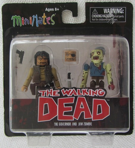 MINIMATES~THE WALKING DEAD~TOYS-R-US SERIES 4~THE GOVERNOR + JAW ZOMBIE ...