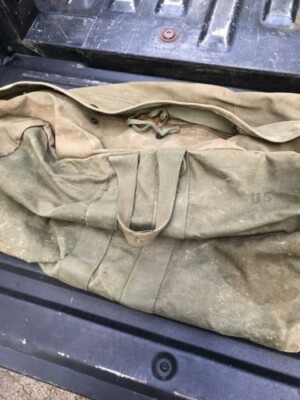 USGI OD Green Equipment & Gear Bags Zipper & Metal Snaps and Carry ...