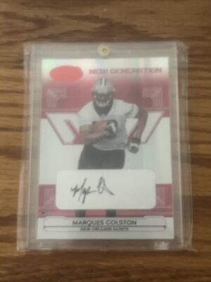 2006 Leaf Certified Marques Colston New Generation Rookie Auto #121/150 ...