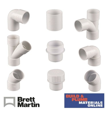 32mm MUPVC SOLVENT WELD WASTE PIPE FITTINGS WHITE | 1M PIPE LENGTH ...