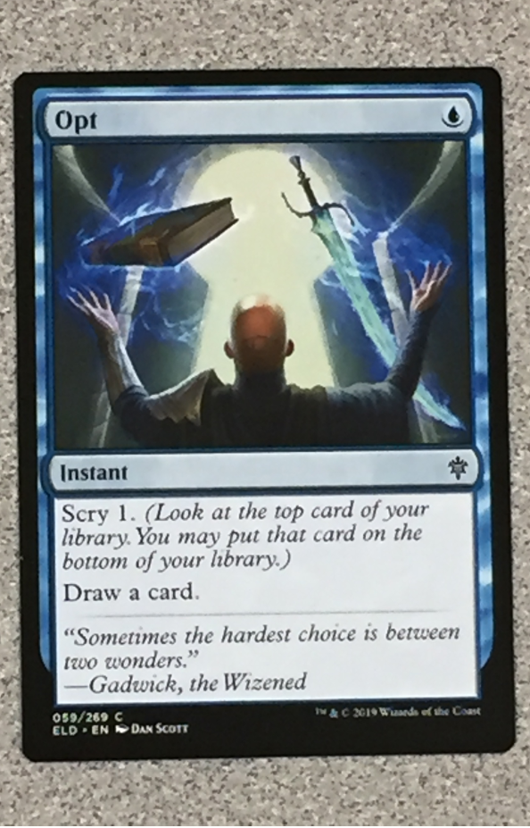 MTG OPT 1X- THRONE OF ELDRAINE - COMMON - NM - MTG | eBay