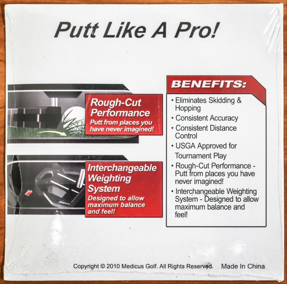 Medicus Video OverSpin True Impact True Roll Chuck Evans Golf Putter ...