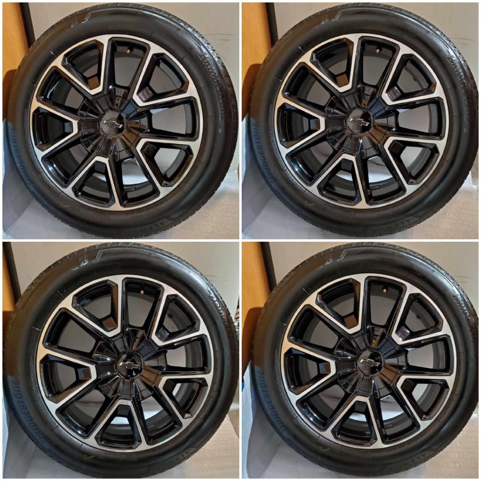 Original 22" Chevy Tahoe Silverado RST OEM Black Wheels Rims Tires ...