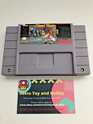 Stunt Race FX Super Nintendo SNES 1994 Video Game Cartridge 🔥 ...