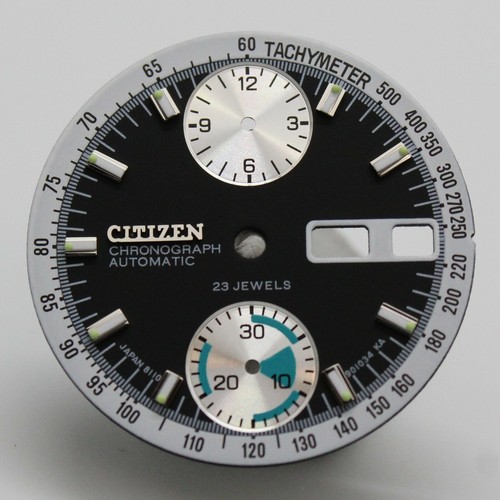 Dial Citizen 8110 Cal. 67-9038 Speedy Silver and Black Blue Panda Dial ...