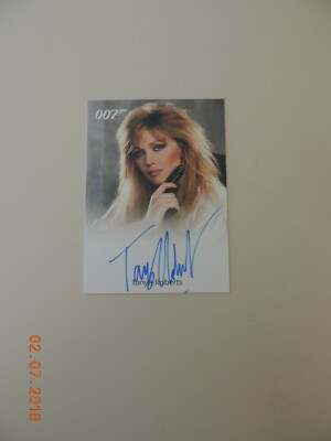 James Bond Dangerous Liaisons Tanya Roberts Autograph card | eBay