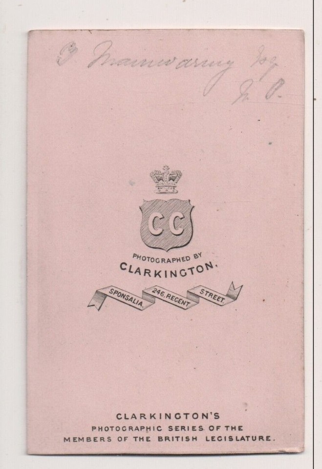 Vintage CDV Townshend Mainwaring British Conservative Party politician ...