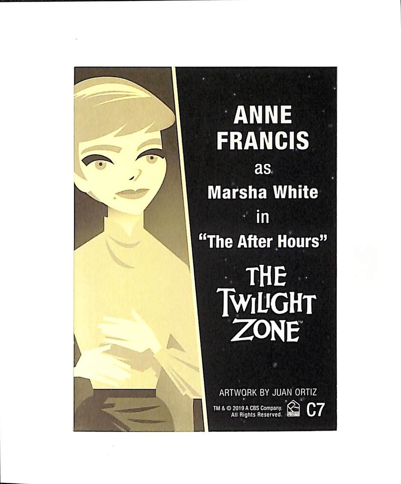 2019 Rittenhouse Twilight Zone Rod Serling Twilight Zone #C7 Anne ...