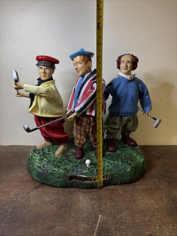 The Three Stooges Golf Academy Scene Talking Moving Larry Curly Mo 2002 ...