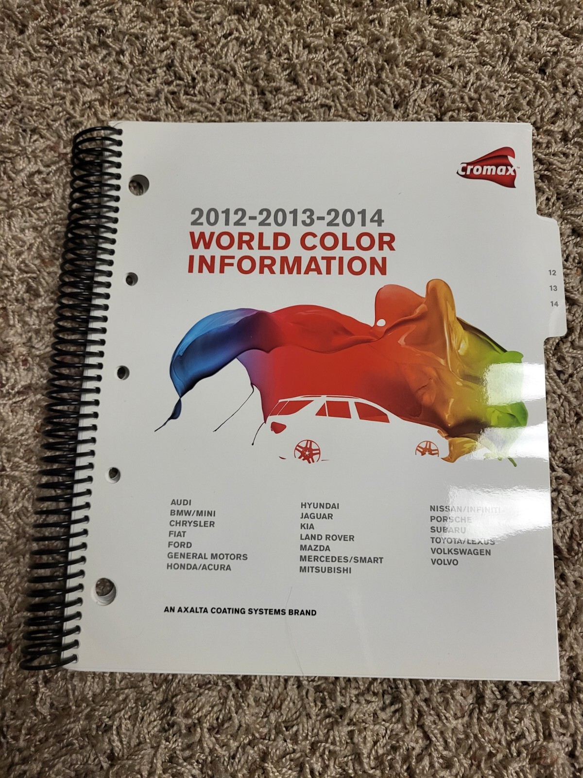 NOS Dupont Axalta World Color Information Paint Chip Book 2012-2013 ...