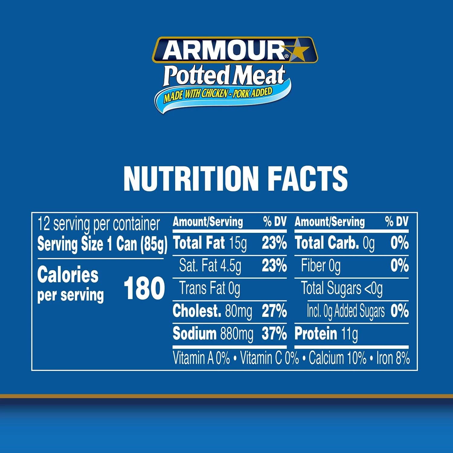 Armour Potted Meat Made With Chicken and Pork (3 oz., 12 ct.) Great ...