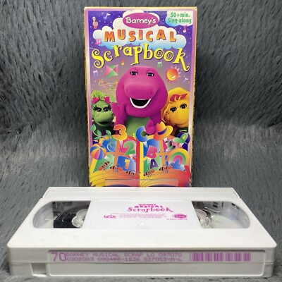 Barney - Barneys Musical Scrapbook VHS 1997 Lyrick Studios Kids TV Show ...