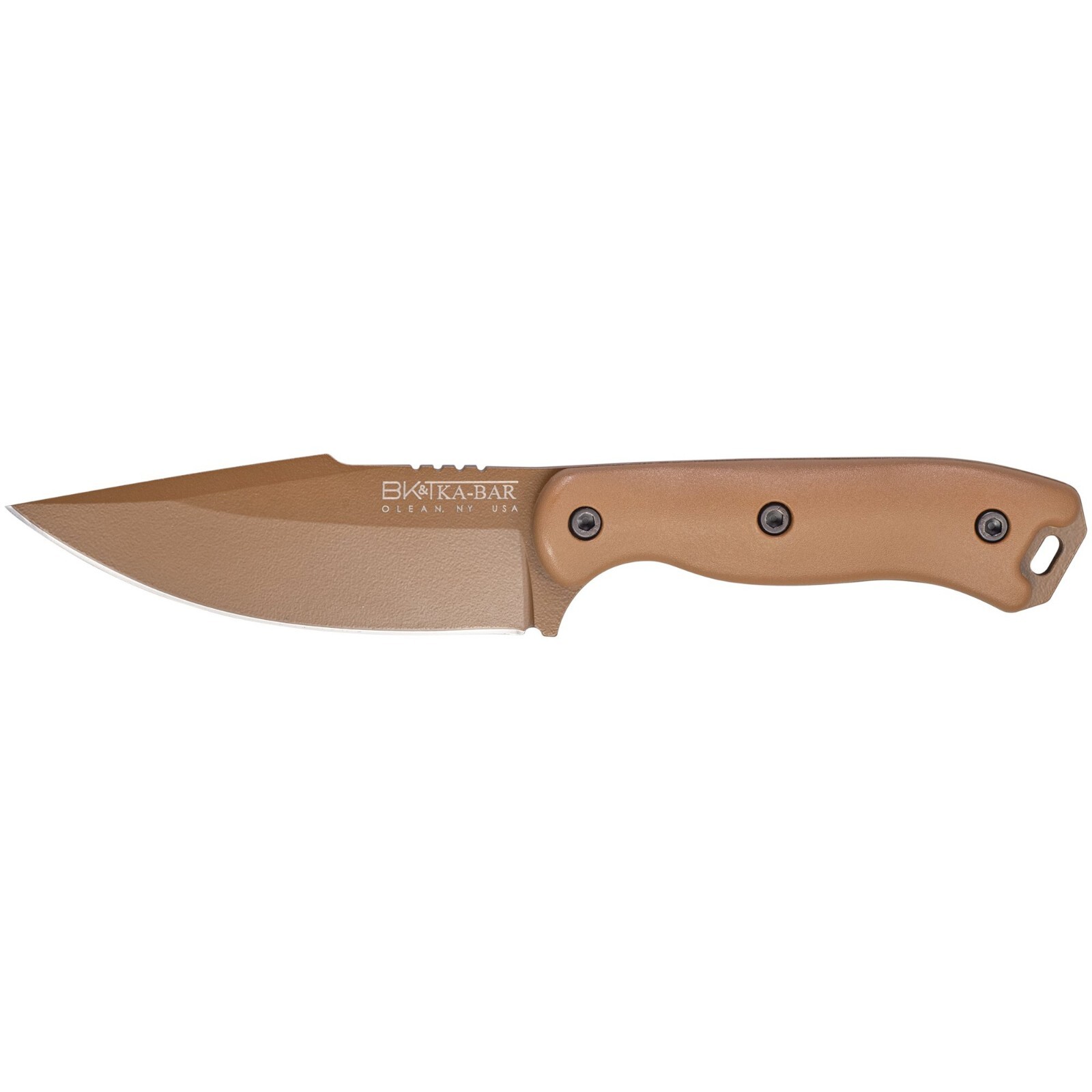 KA-BAR Made in USA Becker BK18 Bronze Harpoon 4.625" Fixed Blade Knife ...