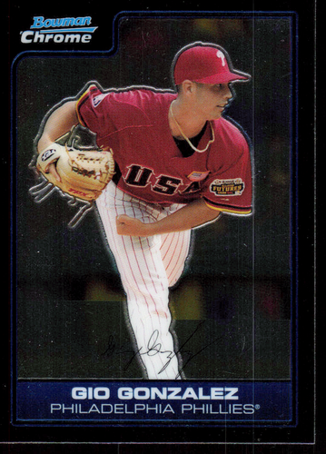 2006 Bowman Chrome FG7 Gio Gonzalez Philadelphia Phillies | eBay
