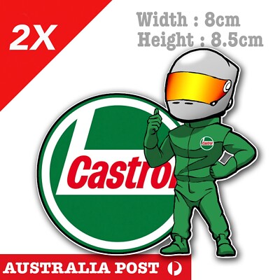 CASTROL Man Performance Motor Oil Logo Sticker | eBay Australia
