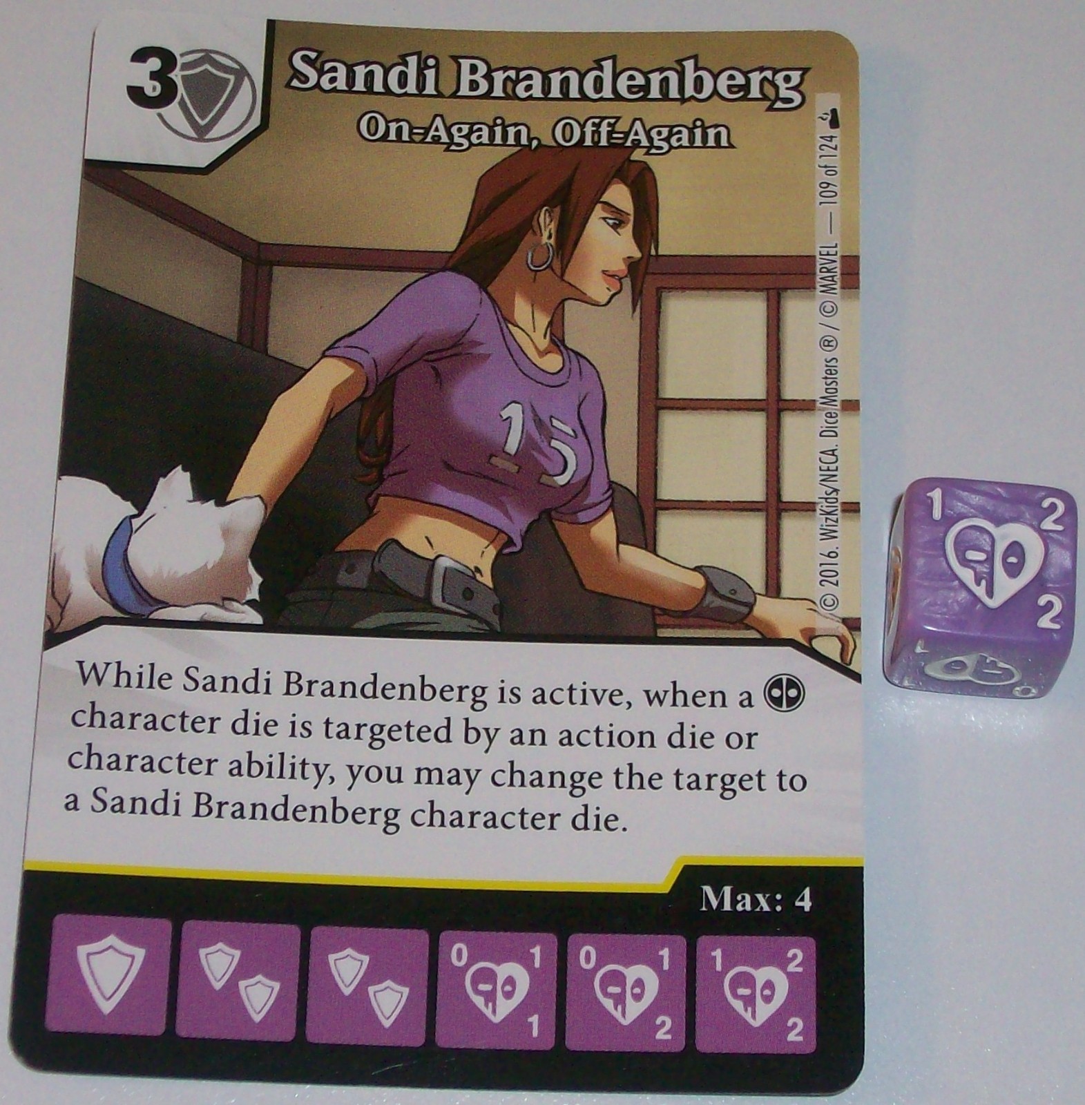 SANDI BRANDENBERG: ON-AGAIN, OFF-AGAIN 109 Deadpool Dice Masters Rare ...