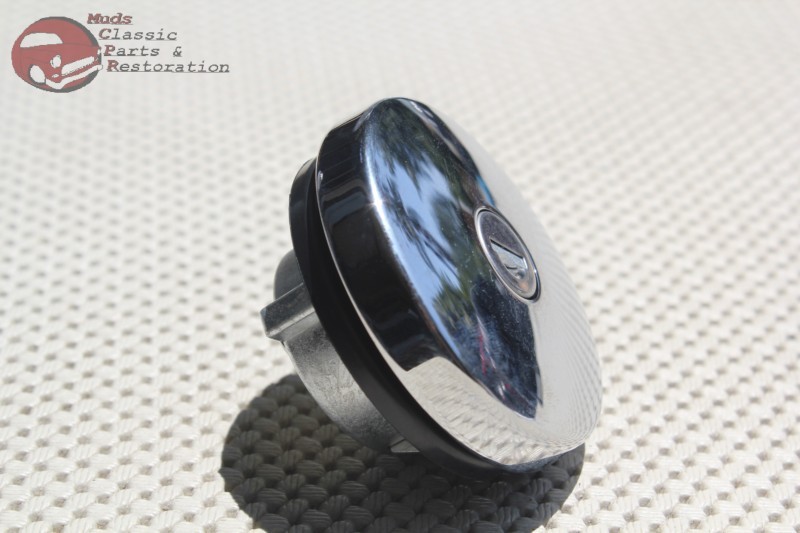 Chevy Ford Car Pickup Truck Chrome Locking Vented Gas Fuel Cap w Keys ...