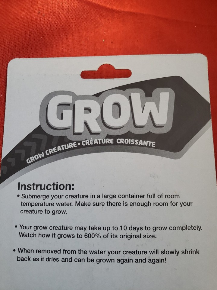 MAGIC GROW Giant Creature PTERODACTYL Toy Watch it Grow Up To 600% In ...